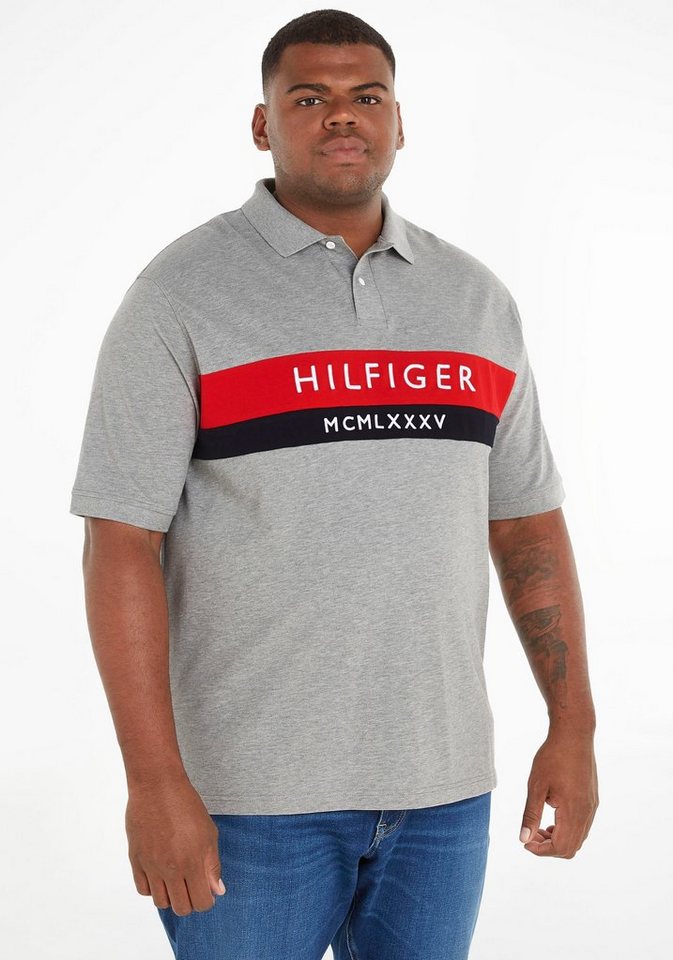 Tommy Hilfiger Big And Tall Poloshirt Bt Chest Embro Th Logo Reg Polo